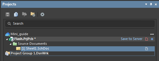 Creating a Project and Schematic File | Altium App StartPage
